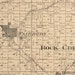 Jefferson County Nebraska 1889 Old Wall Map Reprint With - Etsy