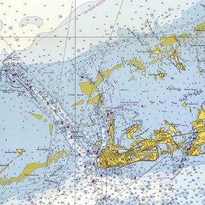 Sombrero Key to Sand Key 1958 - Nautical Map Fanny Keys Florida 80000 ...
