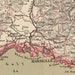 France 1871 German Map of France With Detailed Topography Old Map ...