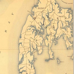 Annapolis & Environs 1894 Old Topographic Map USGS Custom Composite ...