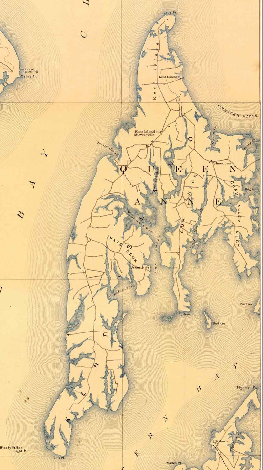 Annapolis & Environs 1894 Old Topographic Map USGS Custom Composite ...