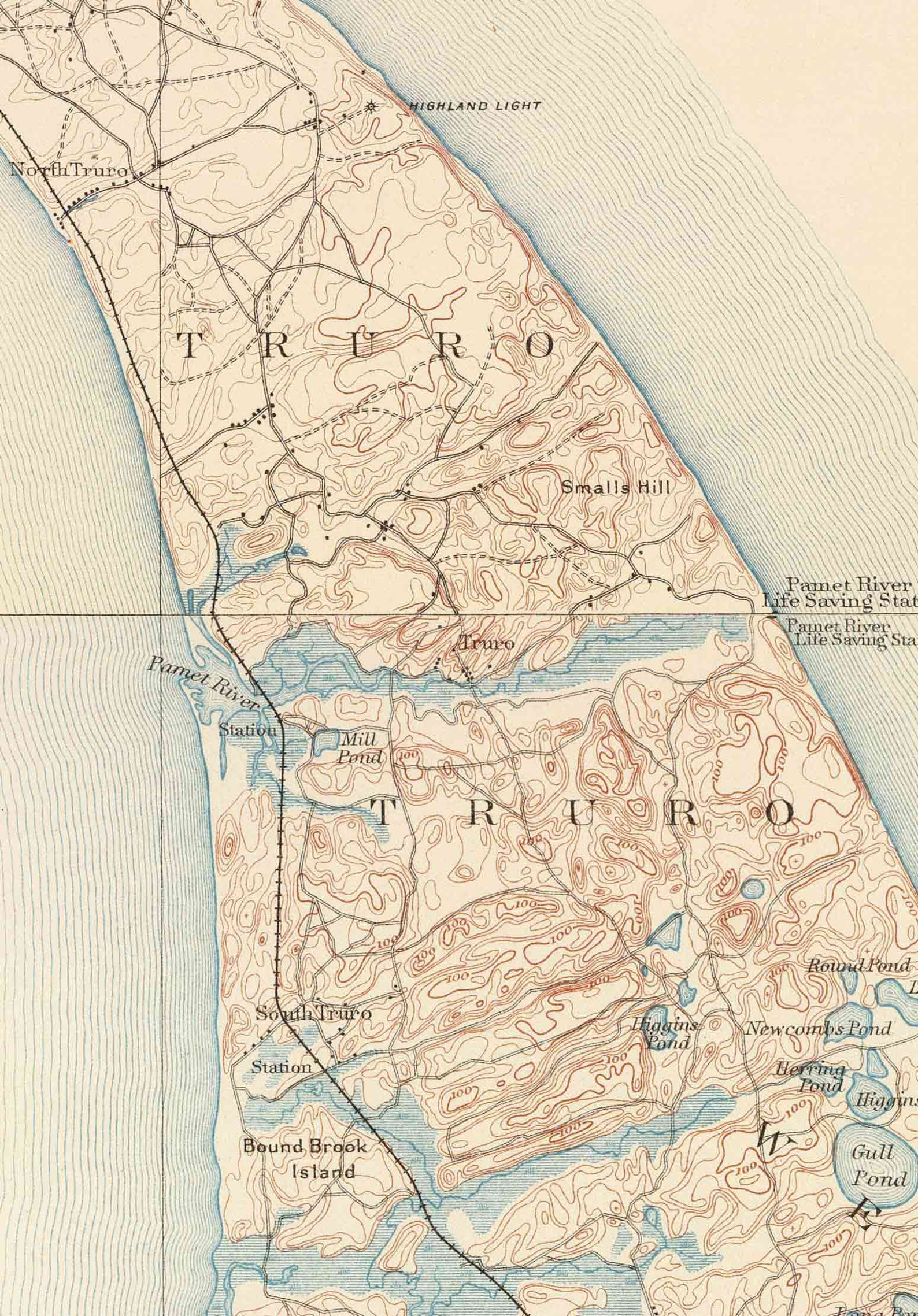 Cape Cod Regions OUTER CAPE 1890 Massachusetts USGS Old - Etsy.de