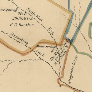 Bland County Virginia 1866 - Old Wall Map With Homeowner Names Reprint ...