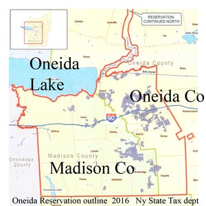 Oneida Reservation 1810 Map New York- Old Lots Map - Indian Reservation ...