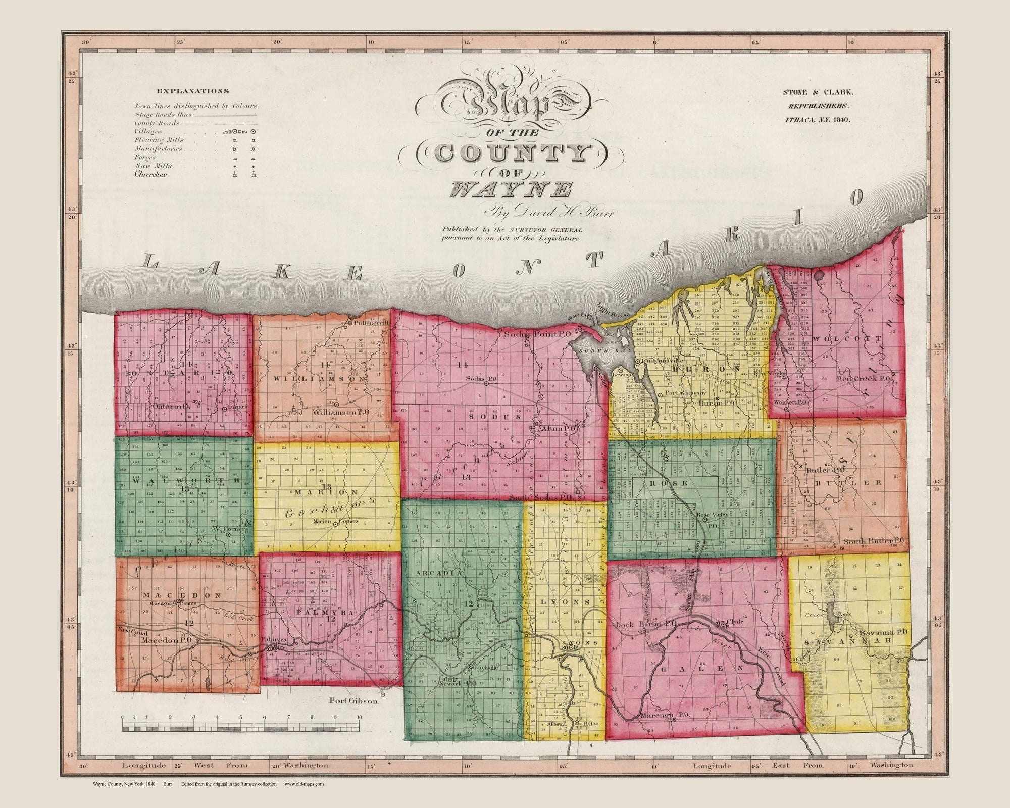 Wayne County Ny Map