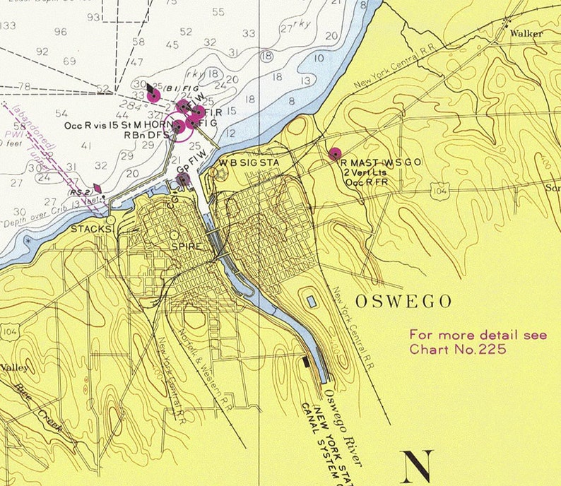 Stony Point to Port Bay NY 1965 Nautical Map Including - Etsy