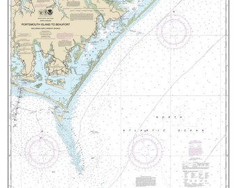 Cape Lookout Map | Etsy