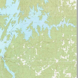 Martin Lake - 1971 Old Topographic Map USGS Custom Composite Reprint ...