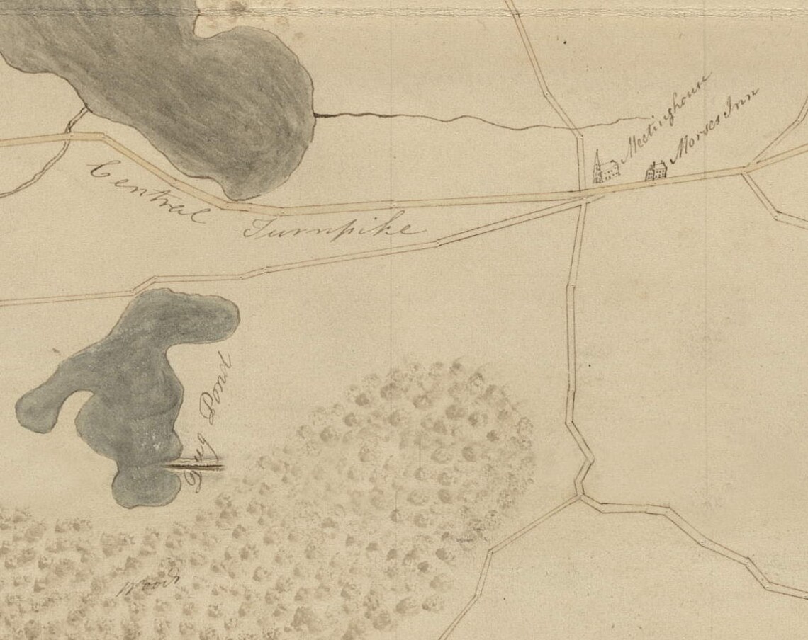 Natick 1831 Town Plan Old Roads Map Reprint RESTORED - Etsy