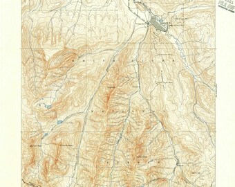 Aspen Topographic Map - Etsy