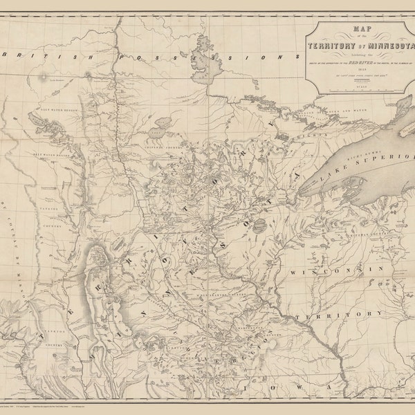 Native Map With Territory Names - Etsy