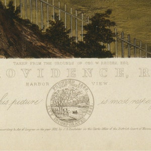 Providence Rhode Island - 1858 Birds Eye View - J.b.batchelder Reprint ...