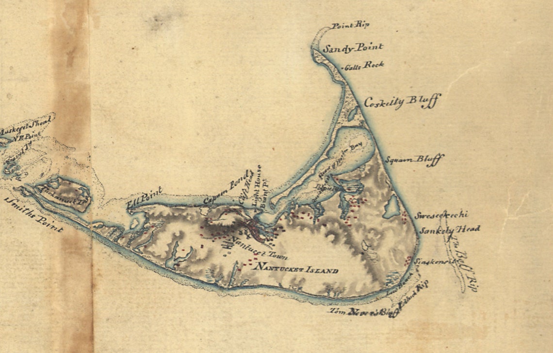 Cape Cod 1775 Map Blaskowitz Reprint Excerpted From a | Etsy