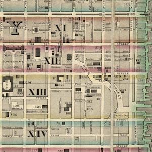 Philadelphia 1830 - Old Map Reprint - Pennsylvania Cities - Etsy