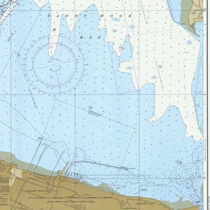 Sandy Hook Bay - 1986 Nautical Map - New Jersey Harbors 2 -12330 ...