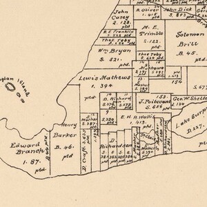 Chambers County, Texas - 1879 - Old Wall Map Reprint With Land Owners ...