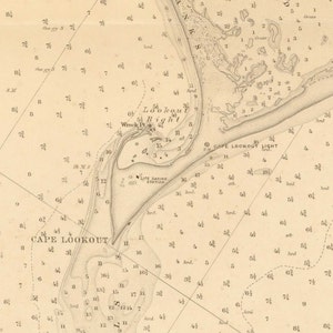 Core Sound to Bogue Inlet Including Cape Lookout -1913 Swansboro ...