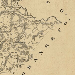 Greene County Virginia 1875 Old Wall Map With Homeowner Names - Reprint ...