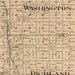 Jefferson County Nebraska 1889 Old Wall Map Reprint With Landowner ...