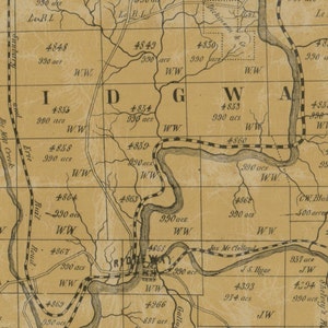 Elk County Pennsylvania 1855 A - Old Wall Map With Homeowner Names ...