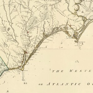 North & South Carolina 1775 State Map - Henry Mouzon - Reprint State - Etsy