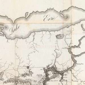 Ohio 1795 - Course of the Ohio River - Map by Tardieu - State Reprint ...