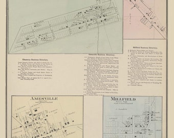 Amesville Ohio Map - Etsy