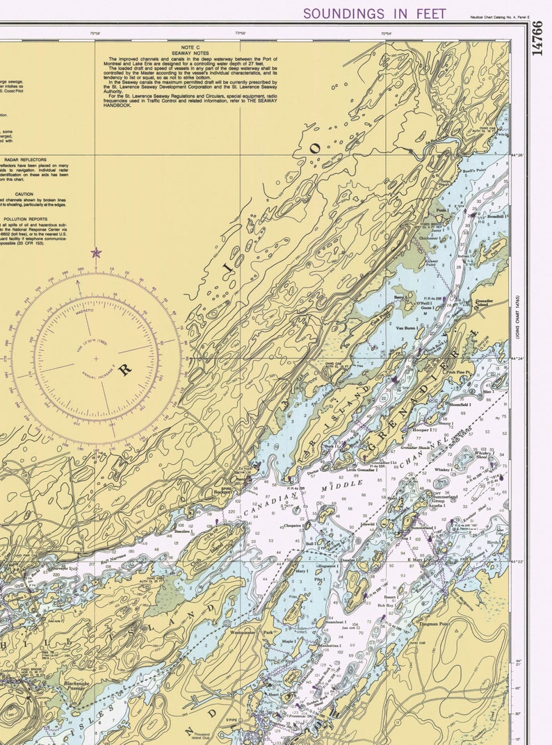 St Lawrence River Grenadier Island to Bartlett Point, Clayton ...