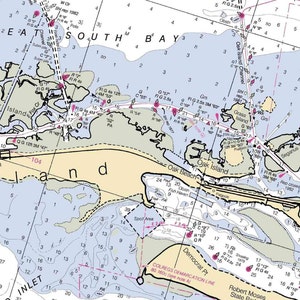 Jones Beach - Fire Island 2003 Nautical Chart - Long Island South Coast ...