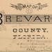 Brevard County Florida 1893 - Old Wall Map Reprint With Homeowner Names ...