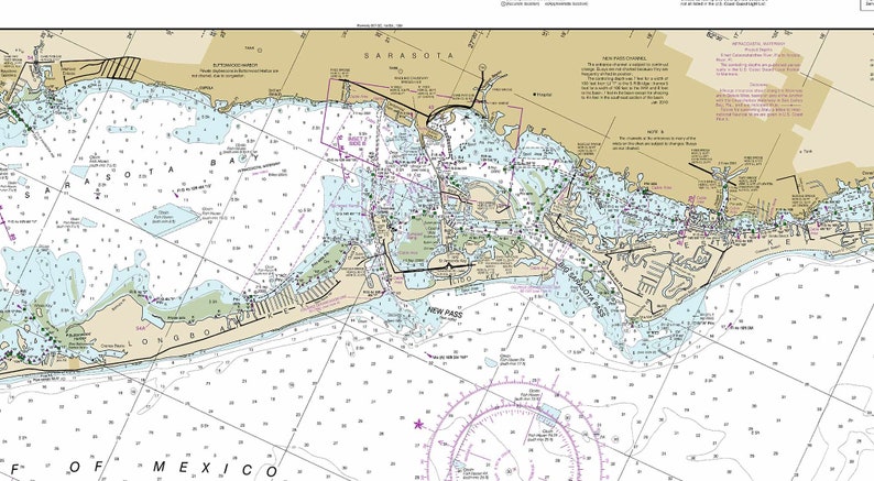 Charlotte Harbor Tampa Bay 2014 Map Nautical Chart Reprint - Etsy