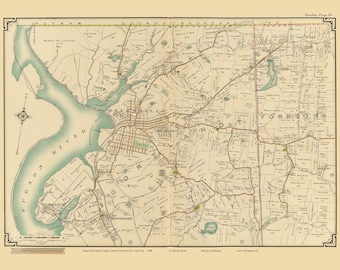 Old Peekskill Map - Etsy