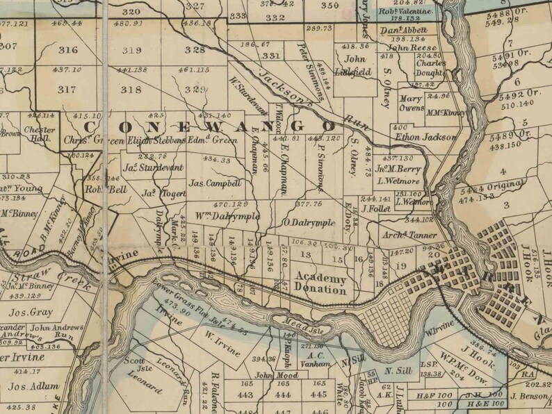 Warren County Pennsylvania 1865 Oil Regions Map With - Etsy