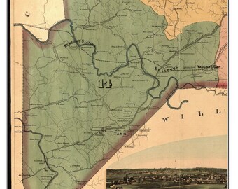 Old Davidson Map - Etsy