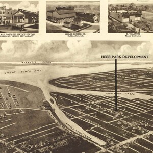 Lindenhurst, New York- 1926 Birds Eye View by Metropolitan Aero-view ...
