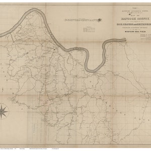 Hancock County Kentucky 1887 - Old Wall Map With Homeowner Names ...