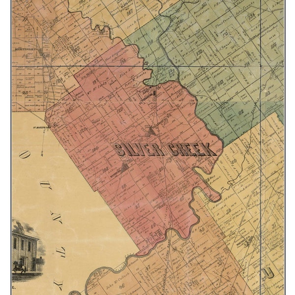 Sellersburg Map Print - Etsy