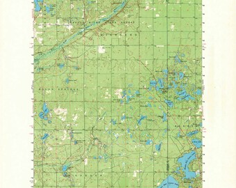 Eau Claire Lake Map - Etsy