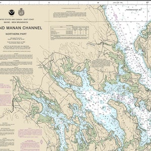 Grand Manan Channel Northern Part Lubec Eastport Pembroke Deer ...
