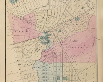 Elizabeth Jersey Map - Etsy