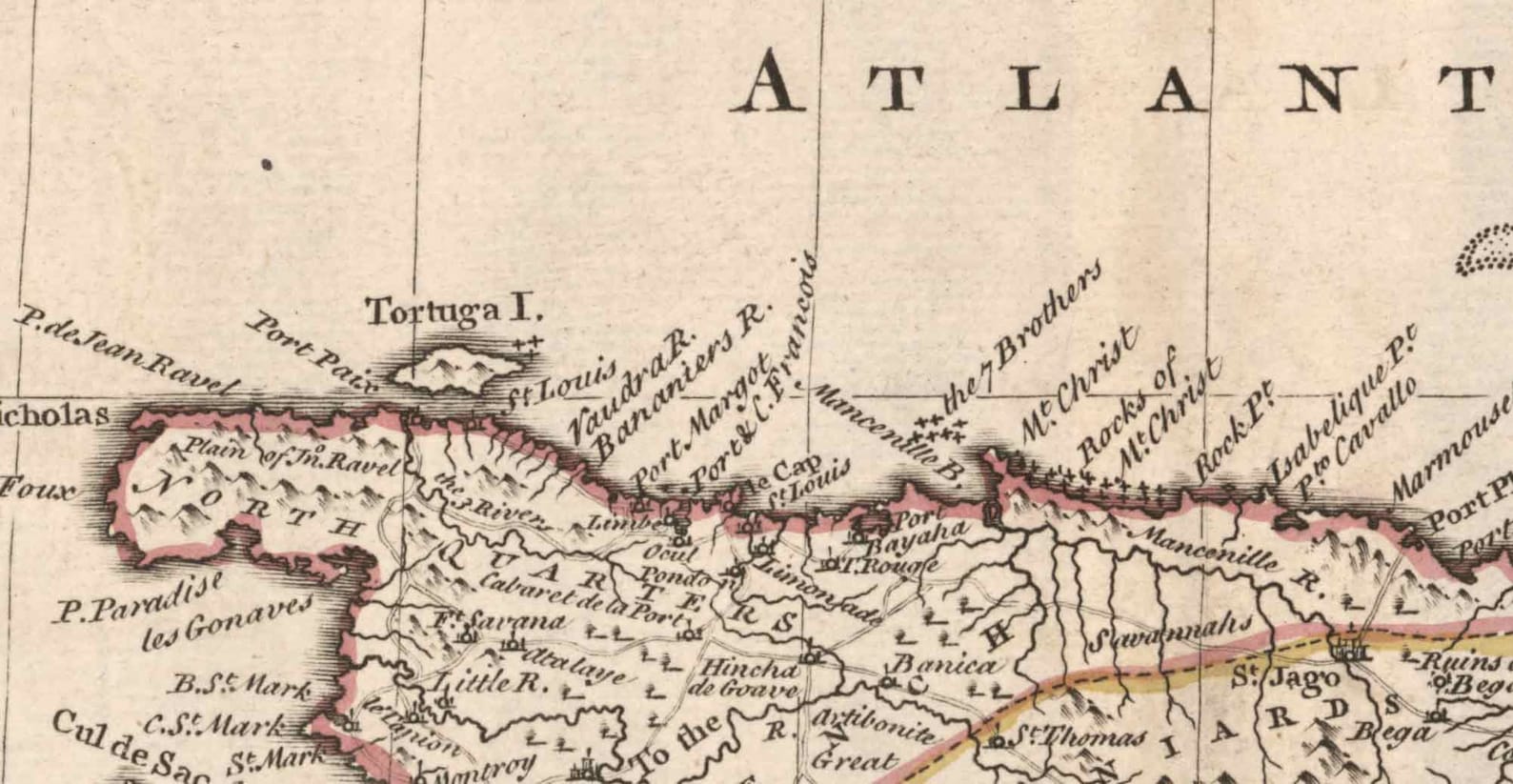 Cuba-hispaniola-puerto Rico 1752 Dominican Republican Haiti Map by ...