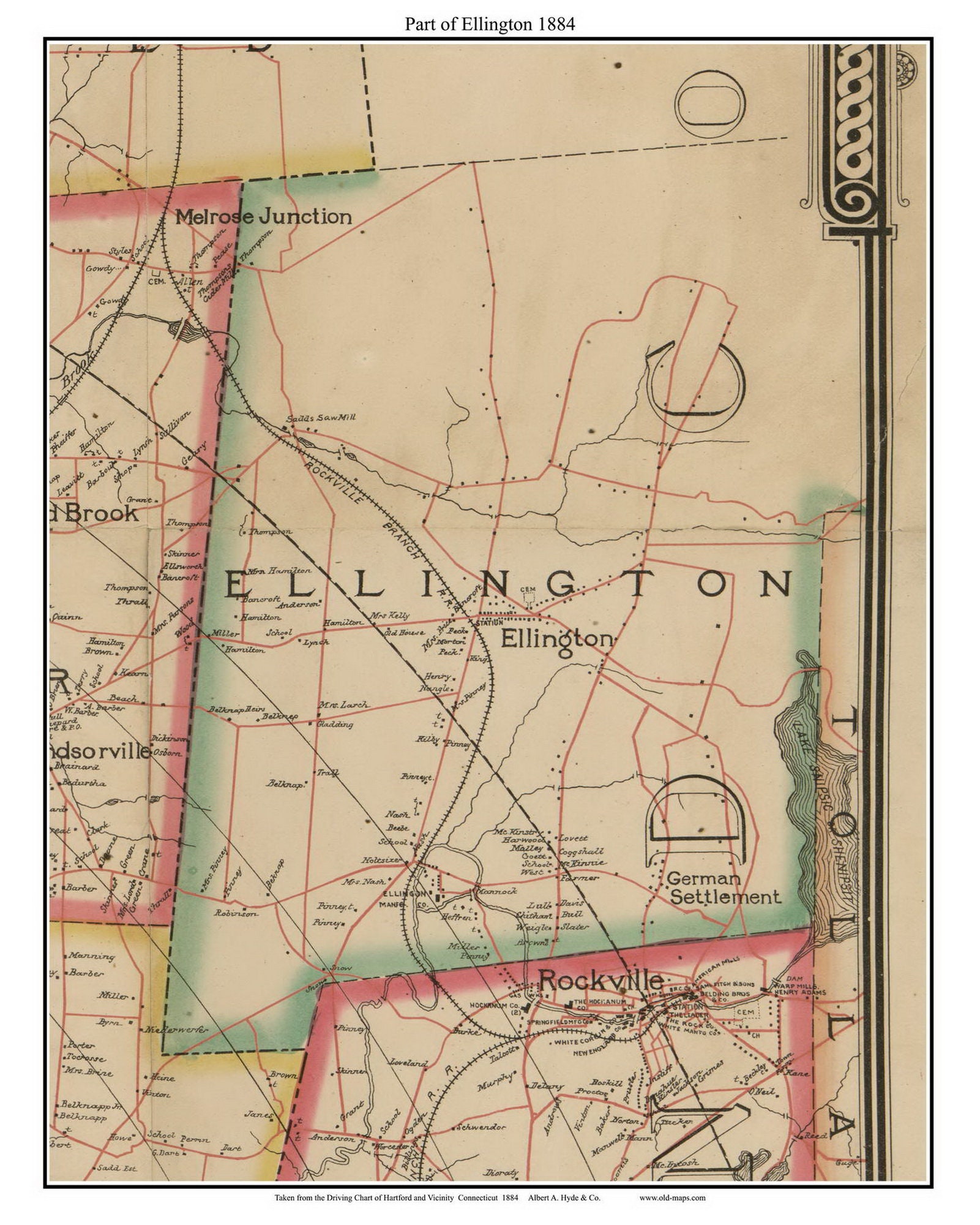 Map Town Of Ellington