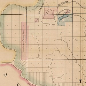 Concordia Parish Louisiana 1860 - Old County Wall Map With Landowner ...
