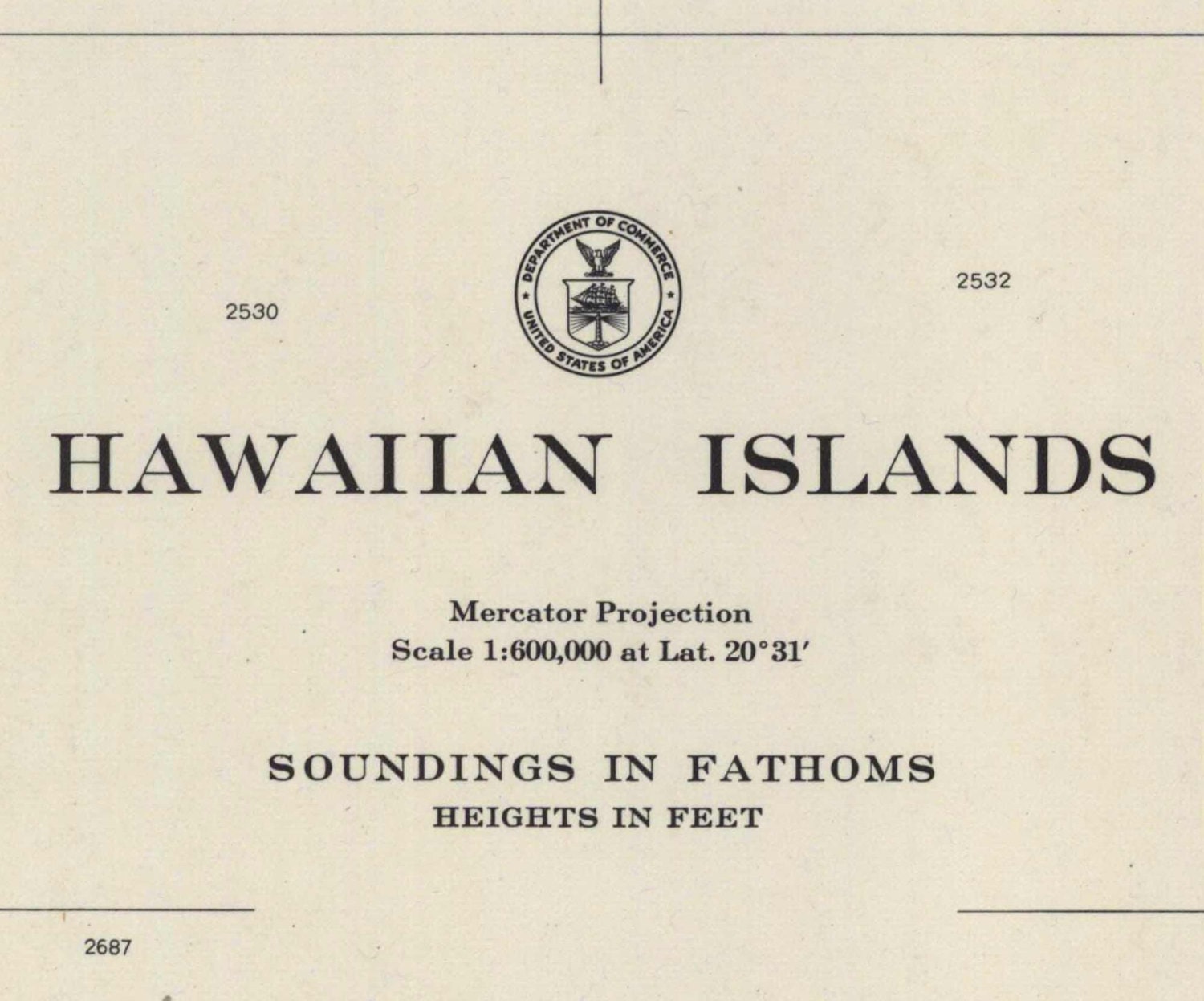 Hawaiian Islands - 1956 Nautical Map - PC Reprint Hawaii 4002 - Etsy