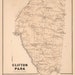 Clarkstown 1859 Old Map Homeowner Names New City Congers Rockland Lake ...
