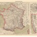 France 1871 German Map of France With Detailed Topography Old Map ...