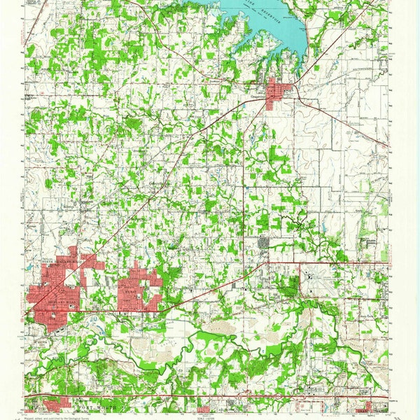 Hurst Texas Map - Etsy