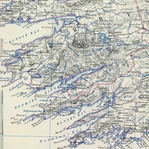 Ireland 1861 Map by Johnson - Old Map Reprint - Etsy