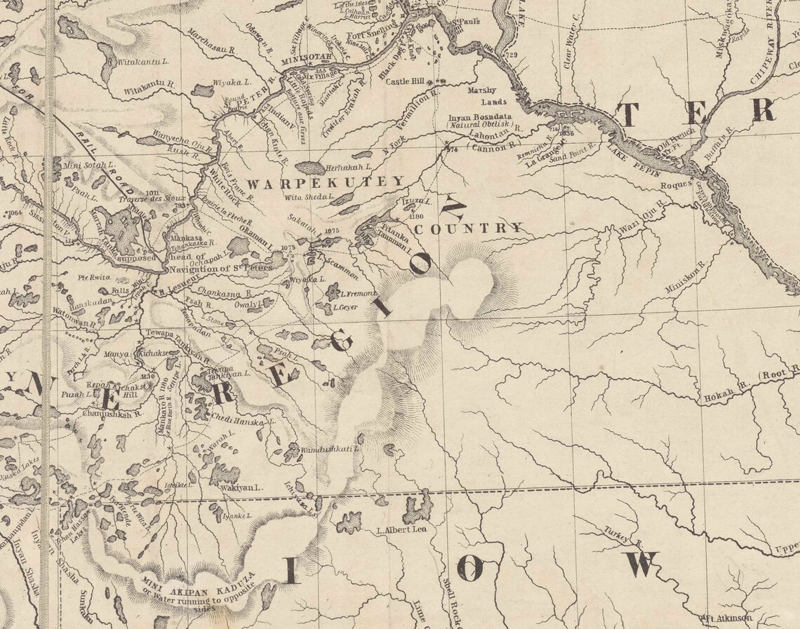 Minnesota Territory 1849 North Dakota South Dakota Wisconsin Native ...