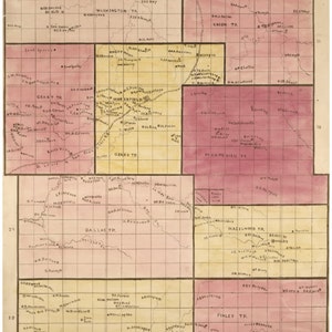 Webster County Missouri 1877 - Old Wall Map With Homeowner Names ...